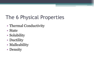 Properties of Matter | PPT