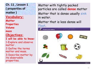 Properties of matter g3 | PPTX | Physics | Science