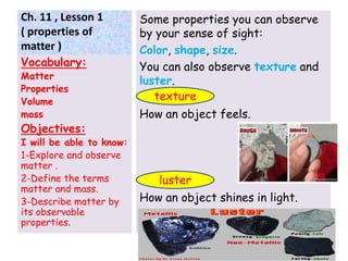 Properties of matter g3 | PPTX | Physics | Science