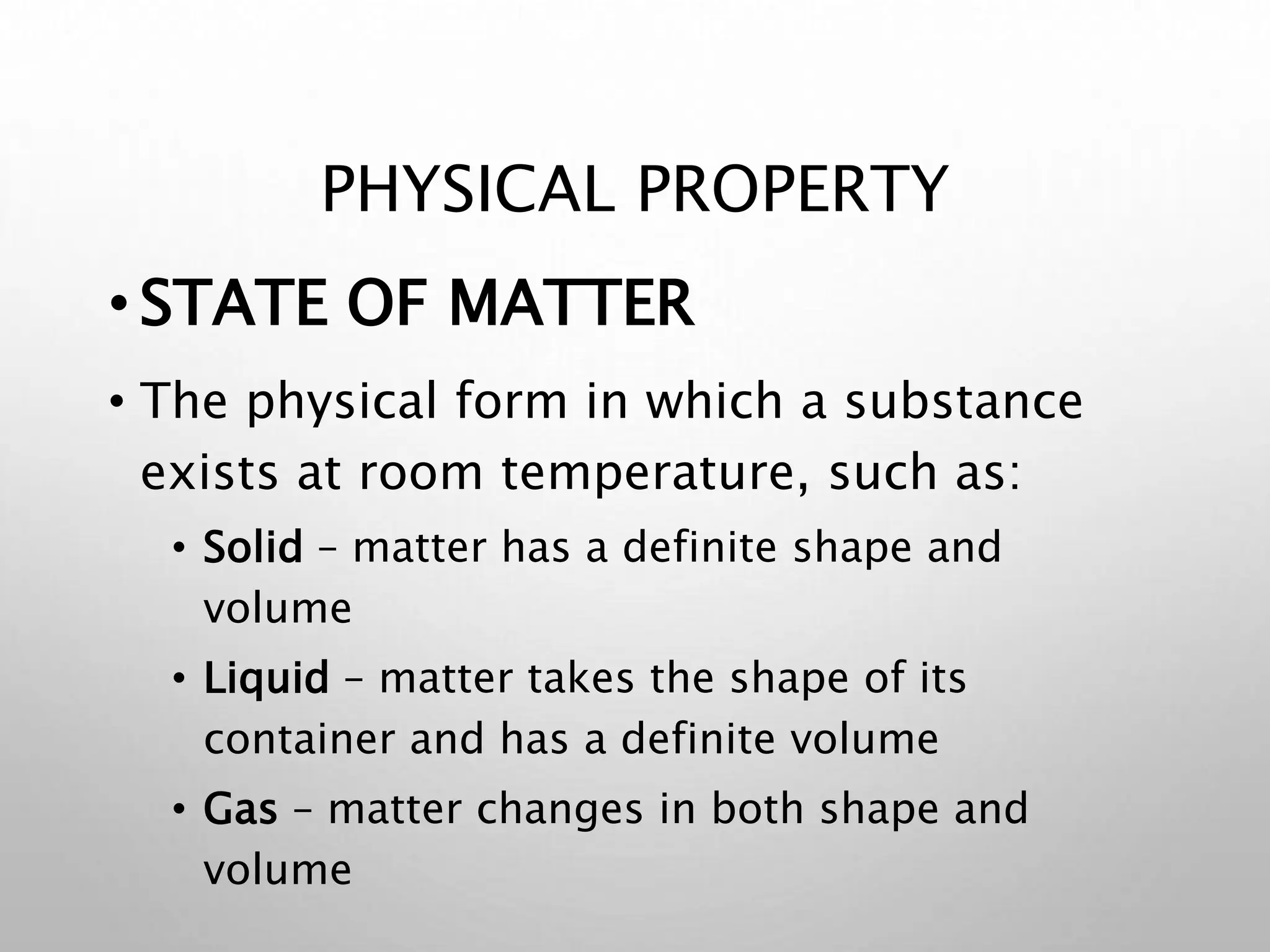 Grade 8 Chemistry Properties of Matter 8 | PPT