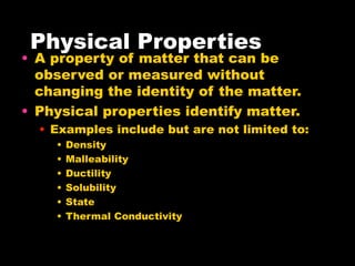 INTRODUCTION TO MATTER, STATES OF MATTER AND DEFINITION | PPT