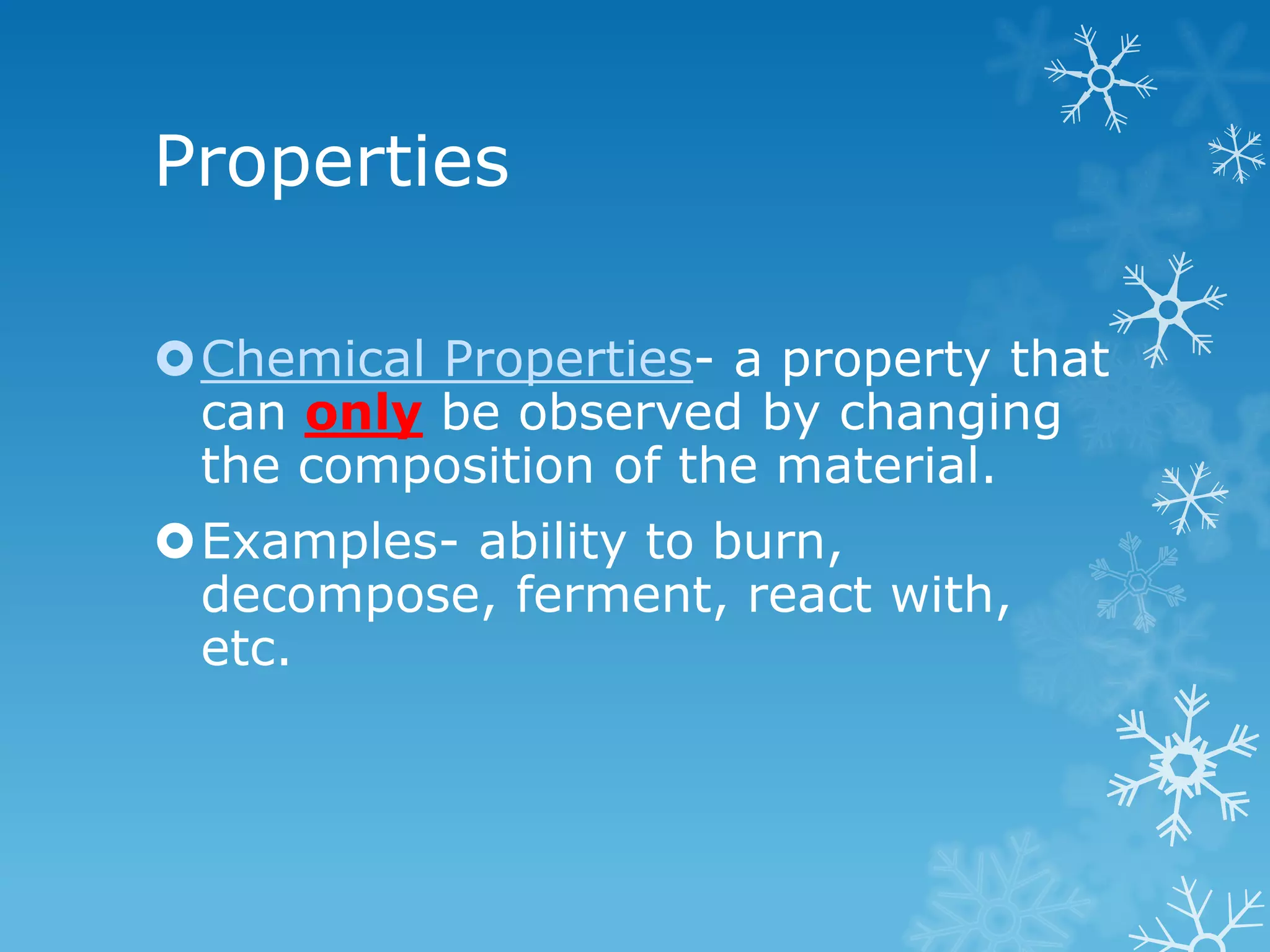 Properties of matter ppt | PPTX | Chemistry | Science