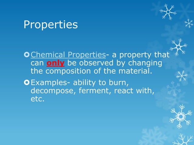 Properties of matter ppt | PPTX | Chemistry | Science