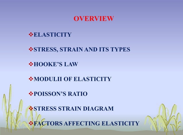 Properties of matter - Elasticity | PPTX | Geology | Science