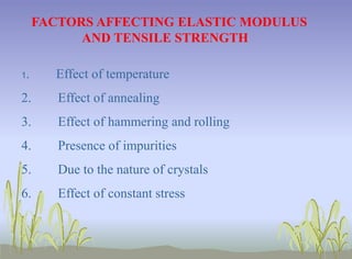 Properties of matter - Elasticity | PPTX
