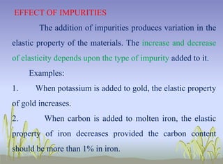 Properties of matter - Elasticity | PPTX | Geology | Science