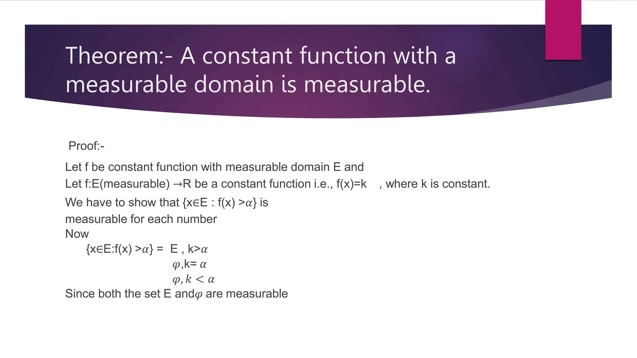 Definitionand Properties Of Measurable Function Pptx