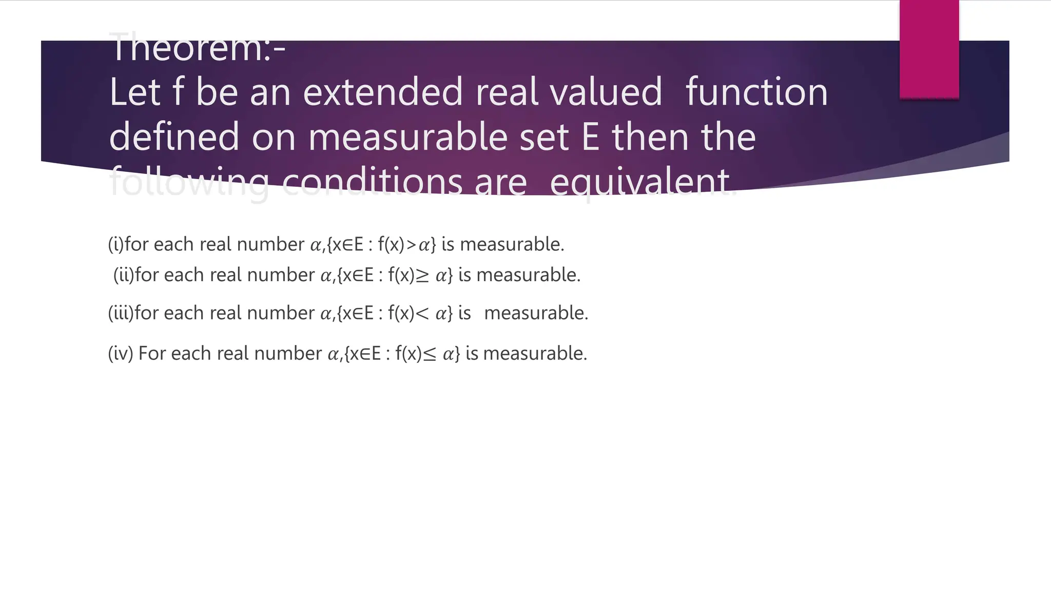 Definitionand Properties Of Measurable Function Pptx