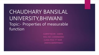 Definitionand properties of measurable function.pptx