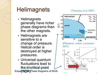 Properties of Metallic Helimagnets | PPT