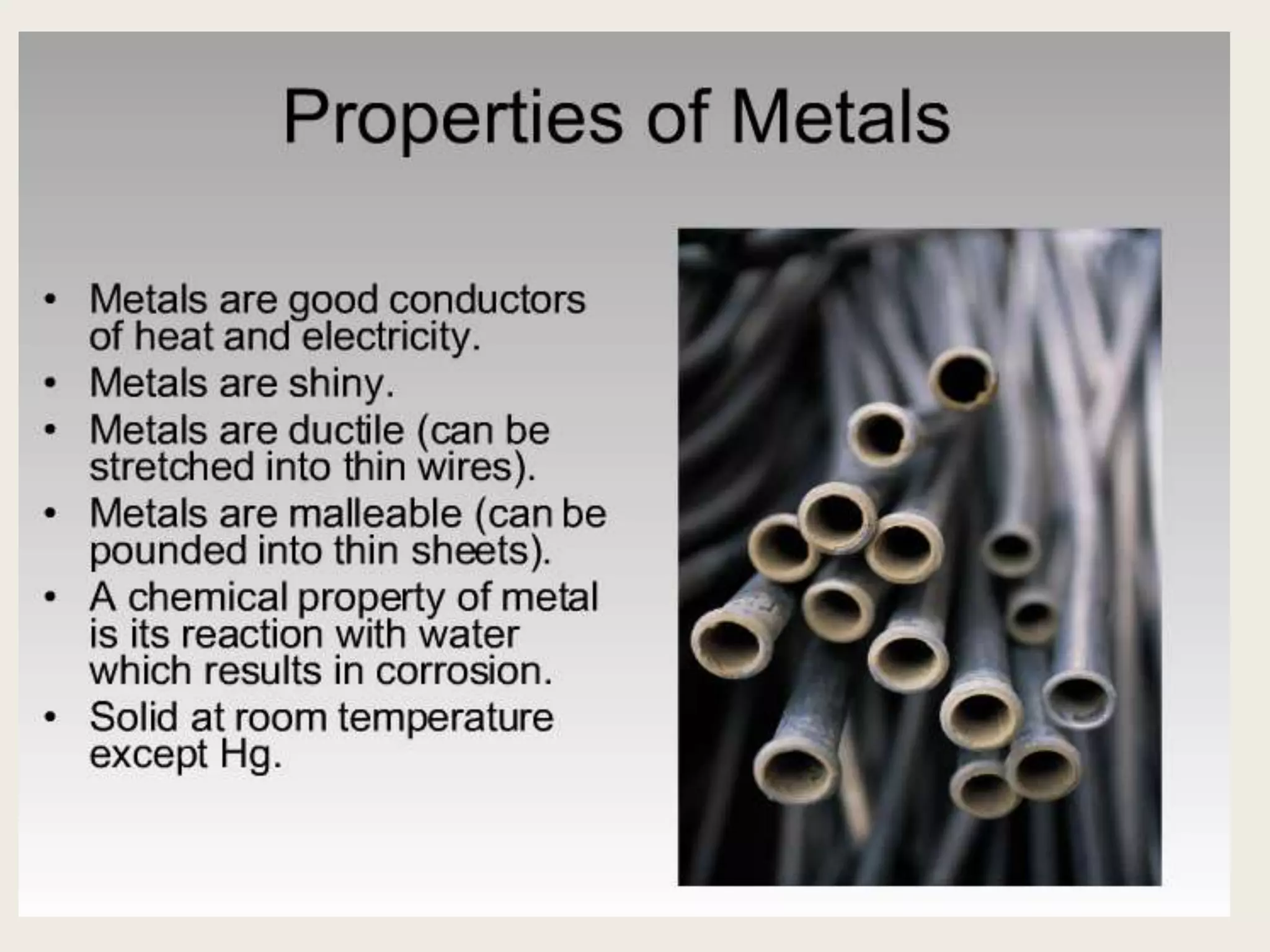 Properties of metals, non metals and metalloids | PPTX