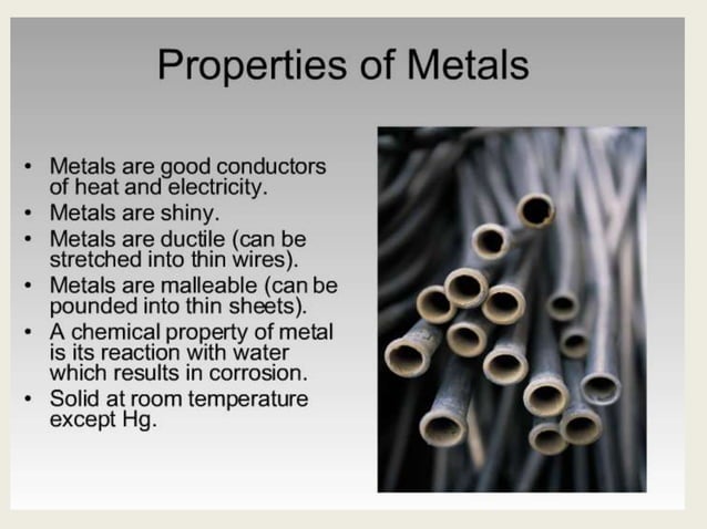 Properties of metals, non metals and metalloids | PPTX | Chemistry | Science