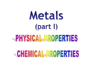 Properties of metals slides | PPT