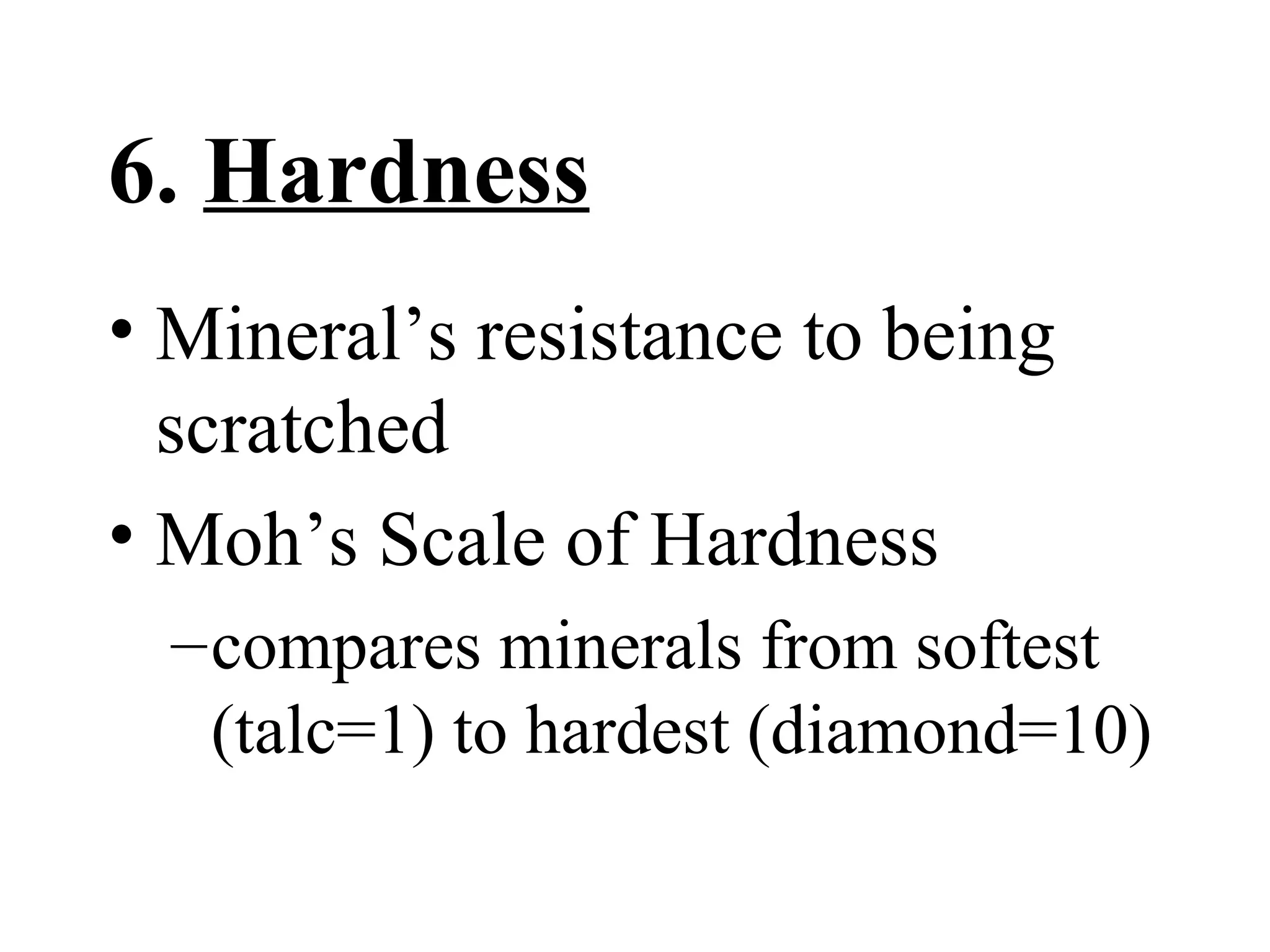 Physical Properties of Minerals | PPT