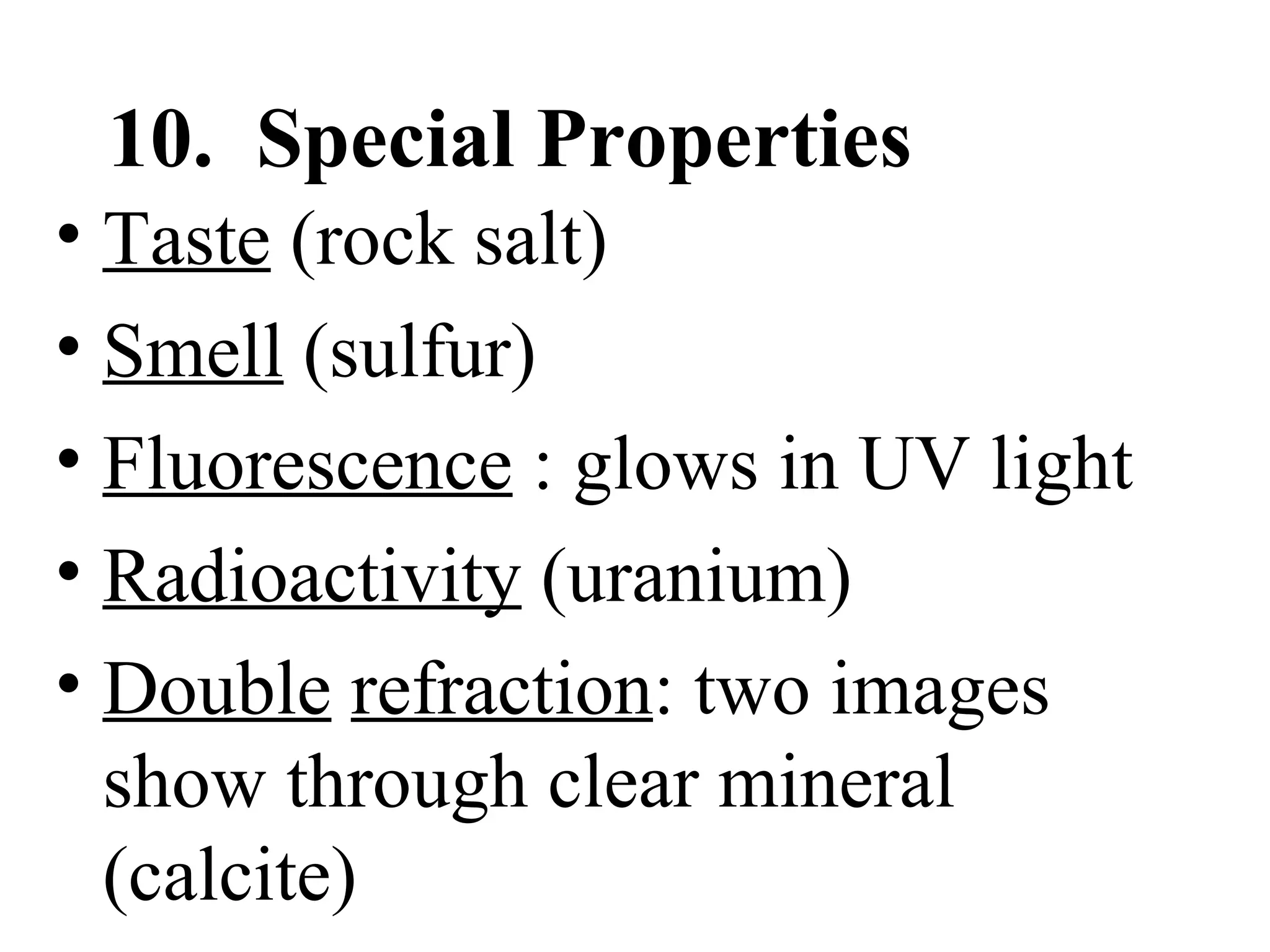 Physical Properties of Minerals | PPT