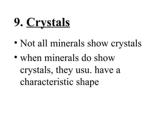 Physical Properties of Minerals | PPT