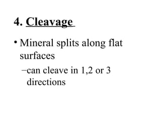 Physical Properties of Minerals | PPT