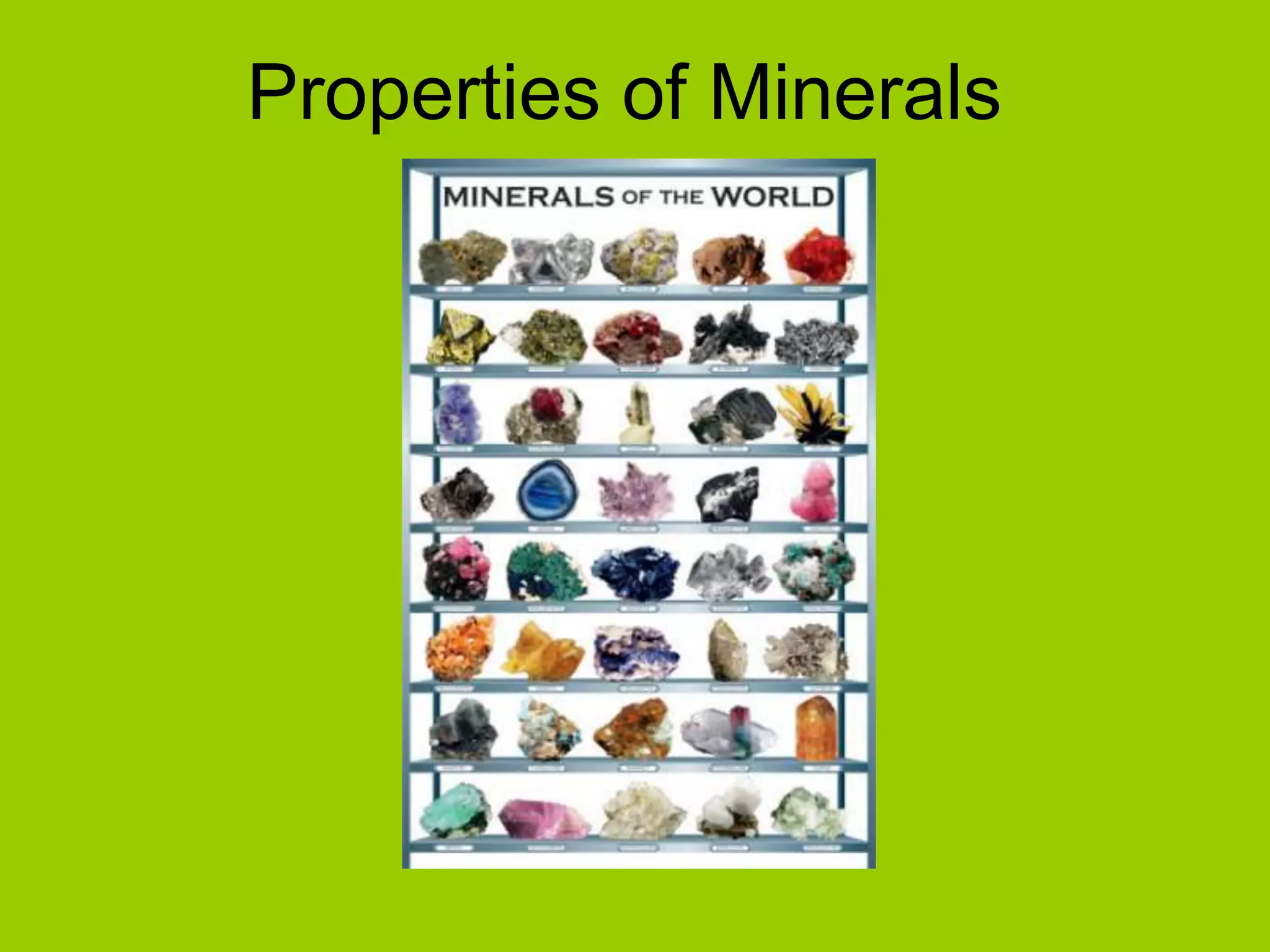 Properties of minerals | PPT