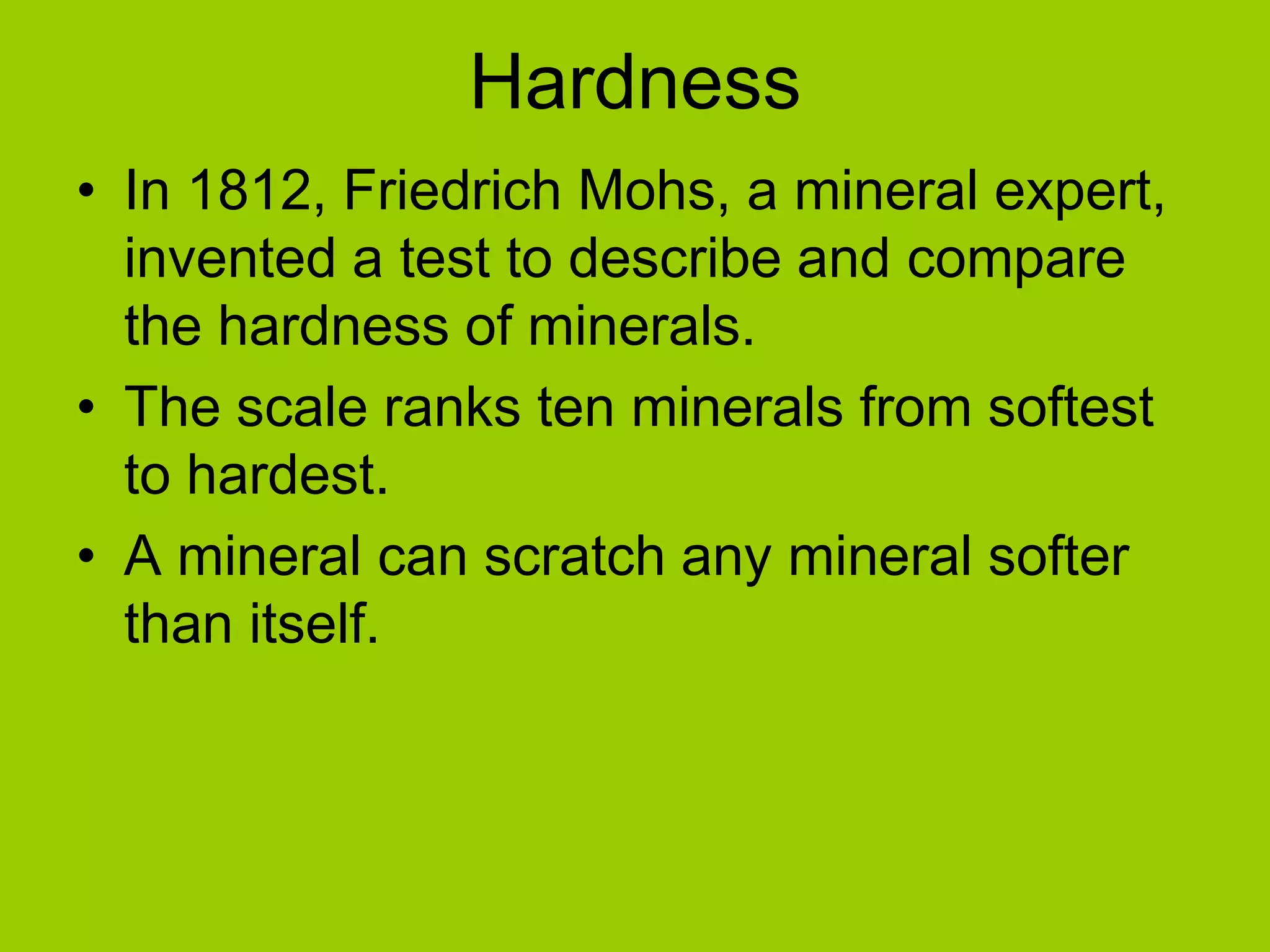 Properties of minerals | PPT