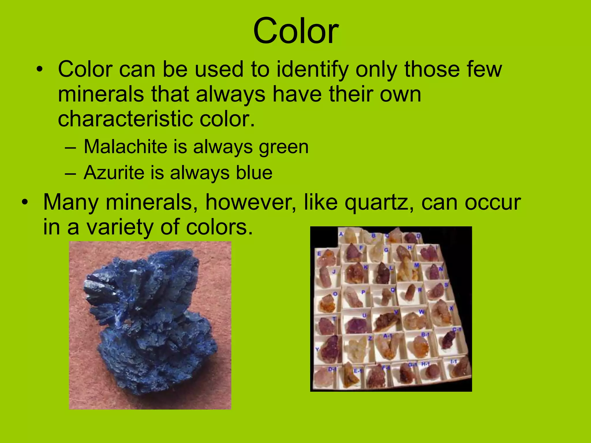 Properties of minerals | PPT