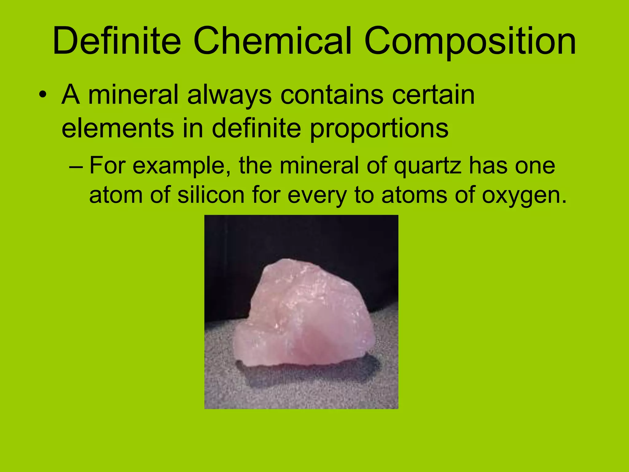 Properties of minerals | PPT | Free Download
