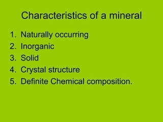 Properties of minerals | PPT