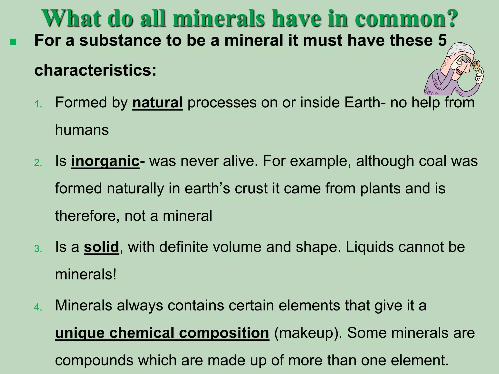 Properties of Minerals.ppt | Geology | Science