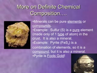Definite Chemical Composition