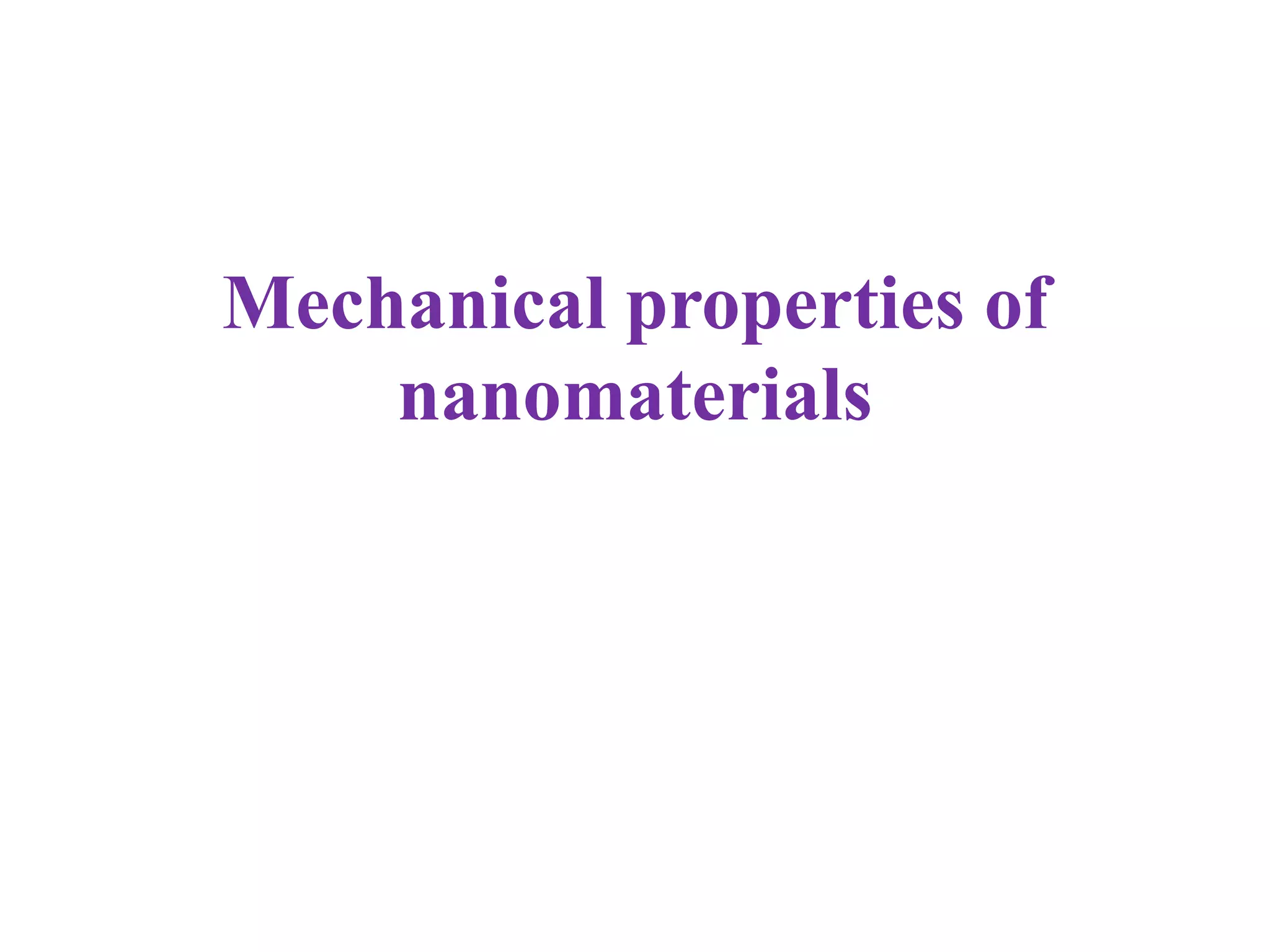 Properties of nano materials | PPTX