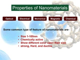Introduction to Properties of nanomaterials | PPTX