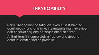 PROPERTIES OF NERVE FIBRE- NEUROLOGICAL PHYSIOLOGY | PPTX
