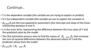 properties of Ordinary Least Square (OLS ) | PPTX
