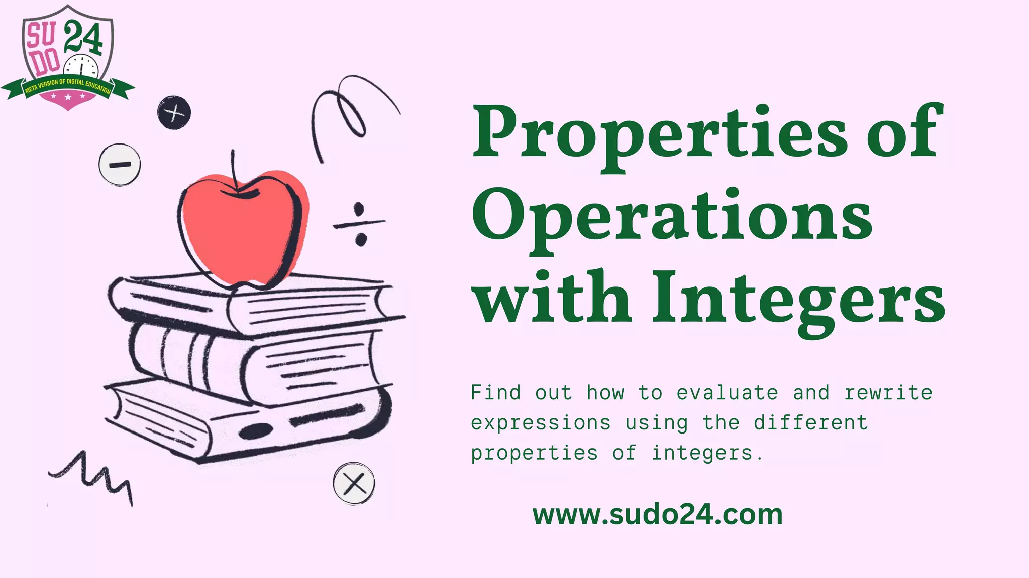Properties of Operations in Integers Education | PPT