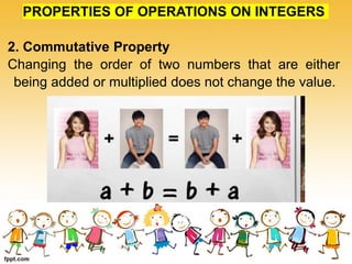 PROPERTIES OF OPERATIONS ON INTEGERS.ppt