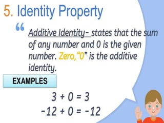 PROPERTIES OF OPERATIONS ON INTEGERS.ppt