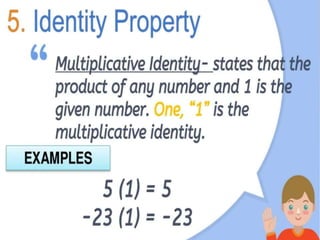 PROPERTIES OF OPERATIONS ON INTEGERS.ppt