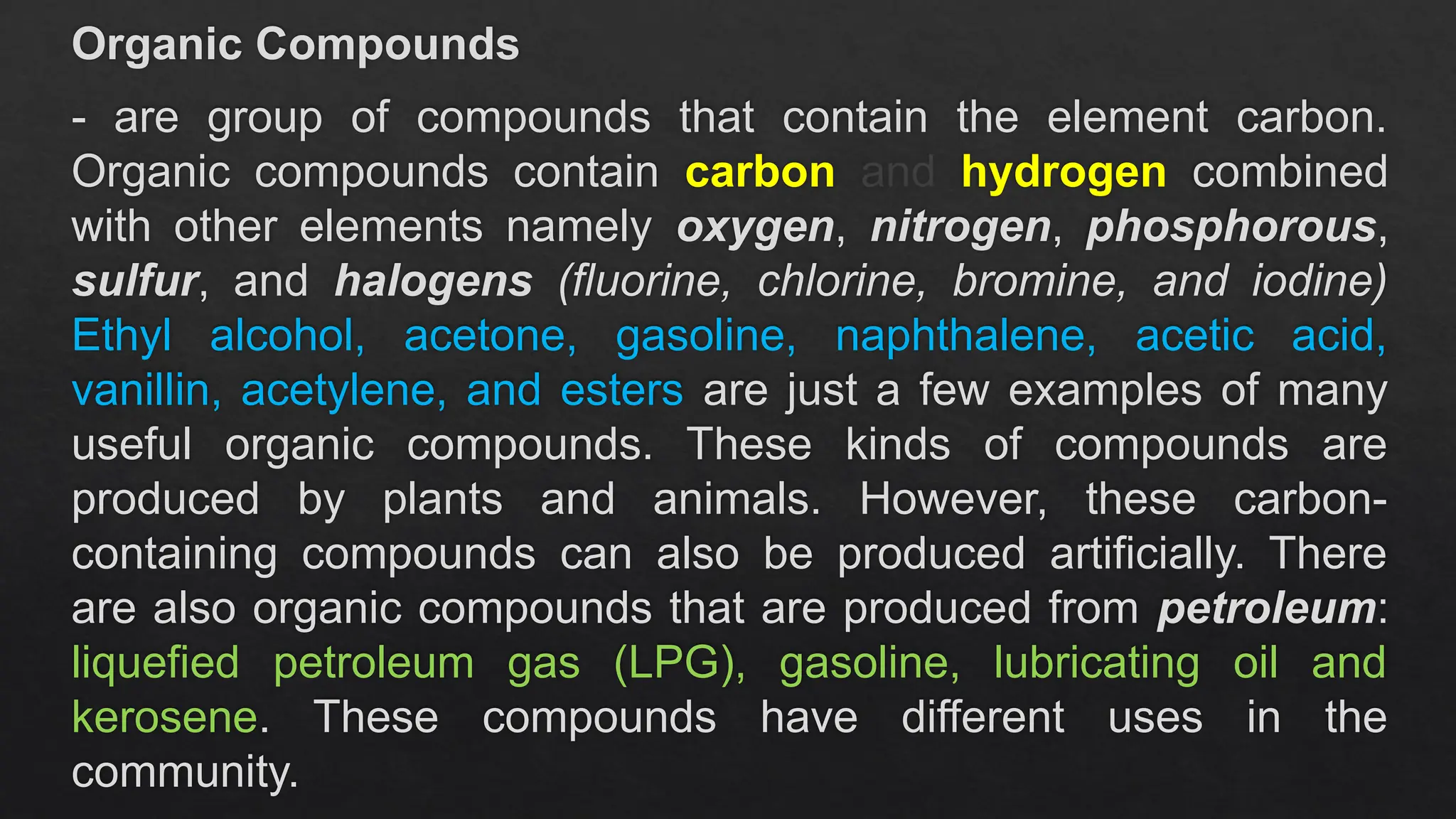 All about Properties of Organic Compounds.pptx
