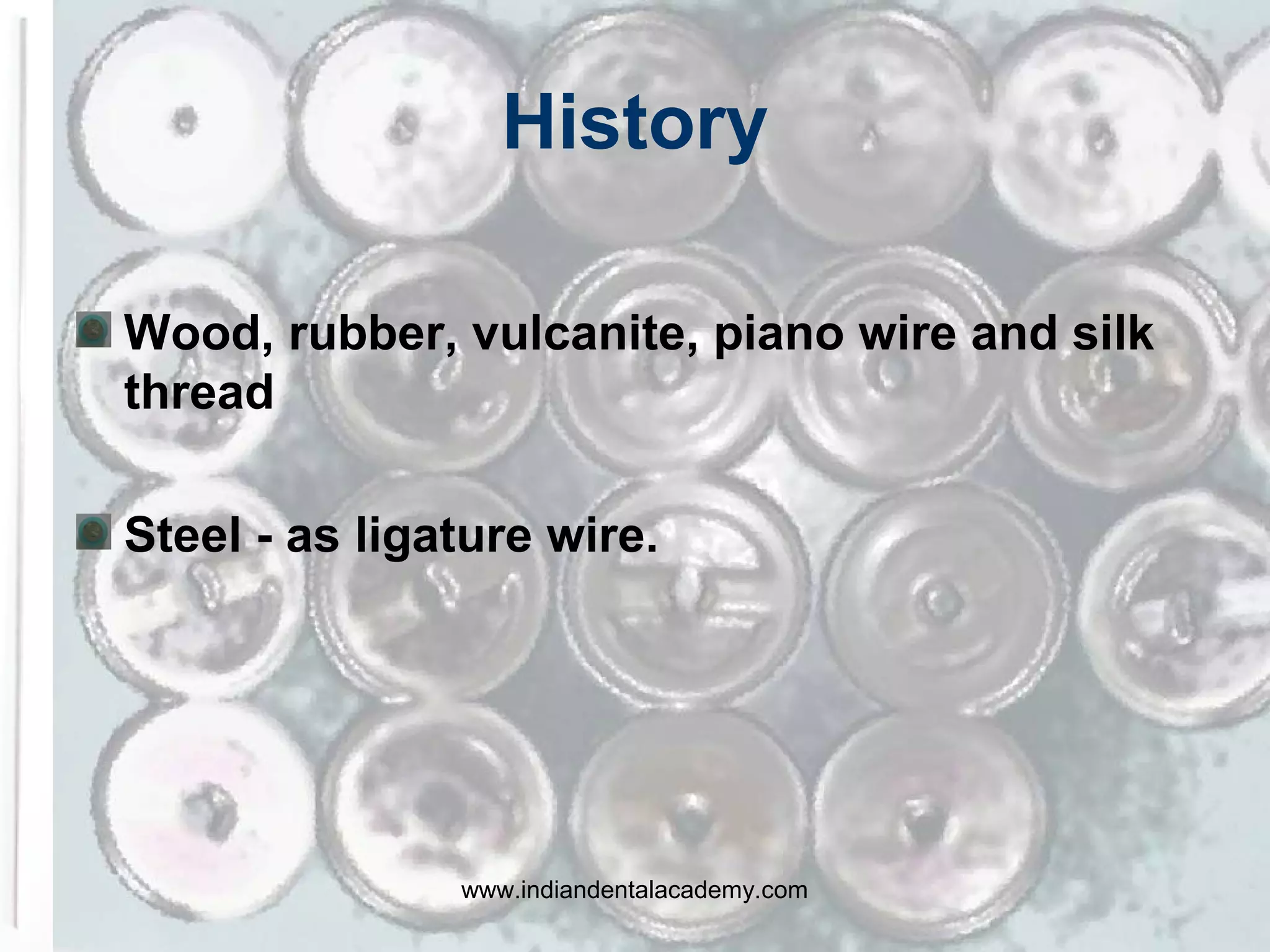 Properties of orthodontic wire /certified fixed orthodontic courses by Indian dental academy | PPT