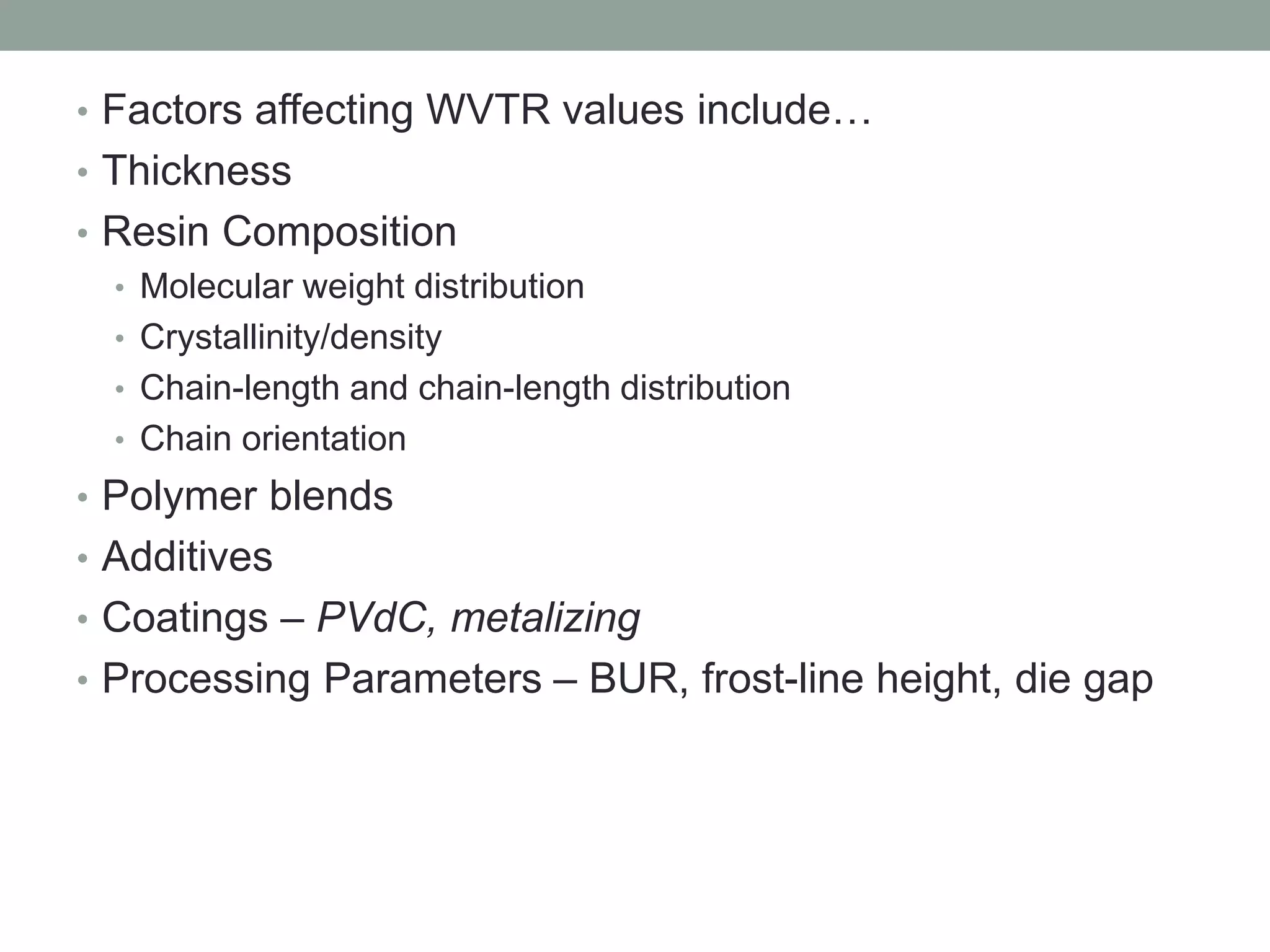 Properties of packaging material | PPTX