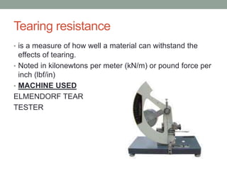 Properties of packaging material | PPTX