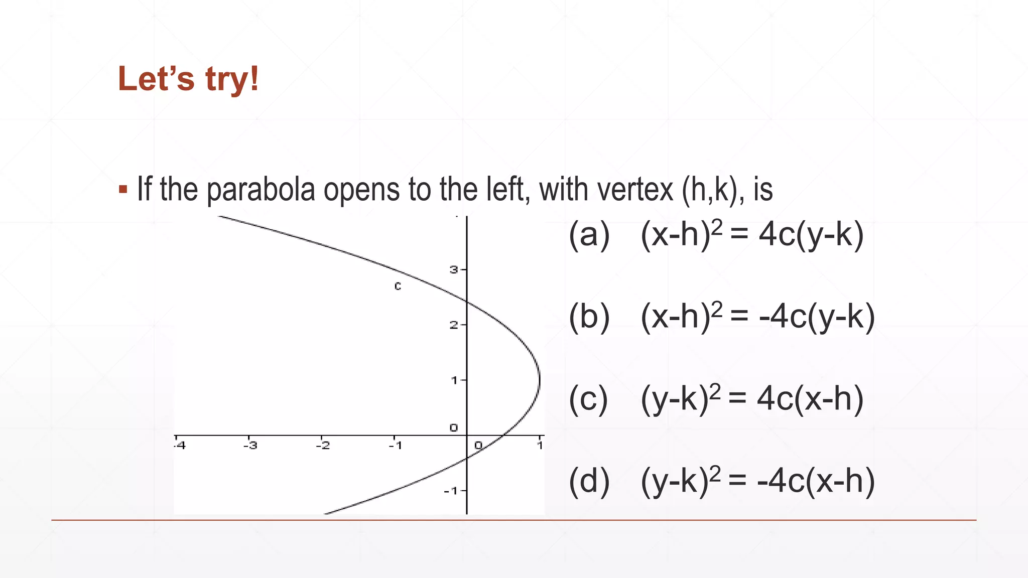 Properties of Parabola | PPTX