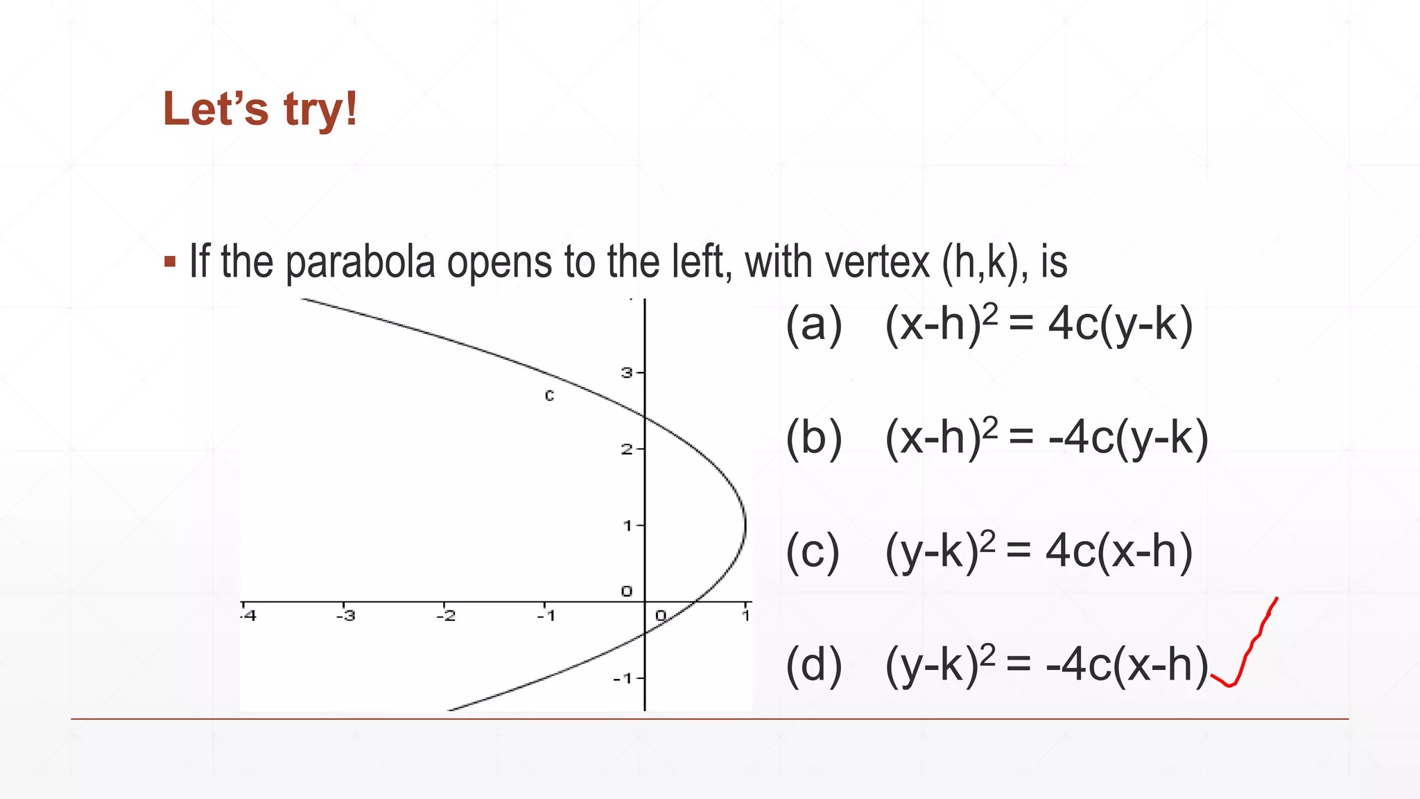 Properties of Parabola | PPTX