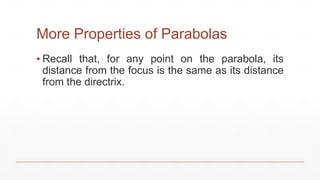 Properties of Parabola | PPTX