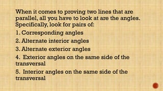 Properties of parallel lines cut by a transversal d3.pptx
