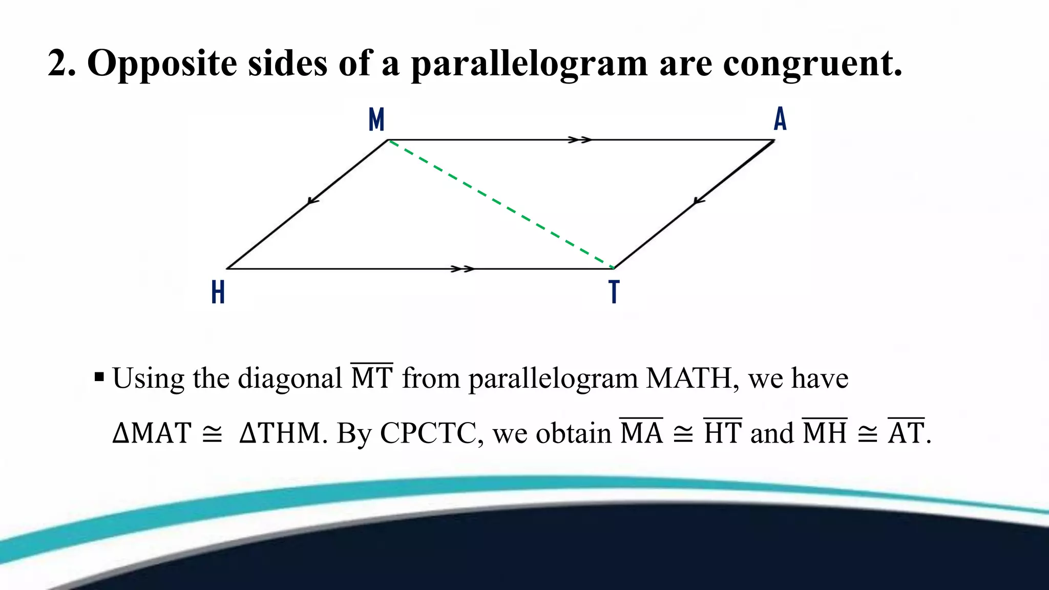 Properties of Parallelogram | PDF