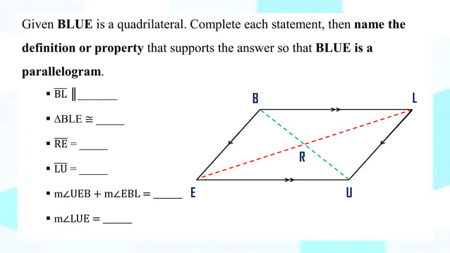 Properties of Parallelogram | PDF