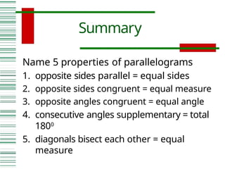 THE FIVE properties of parallelogram.pptx