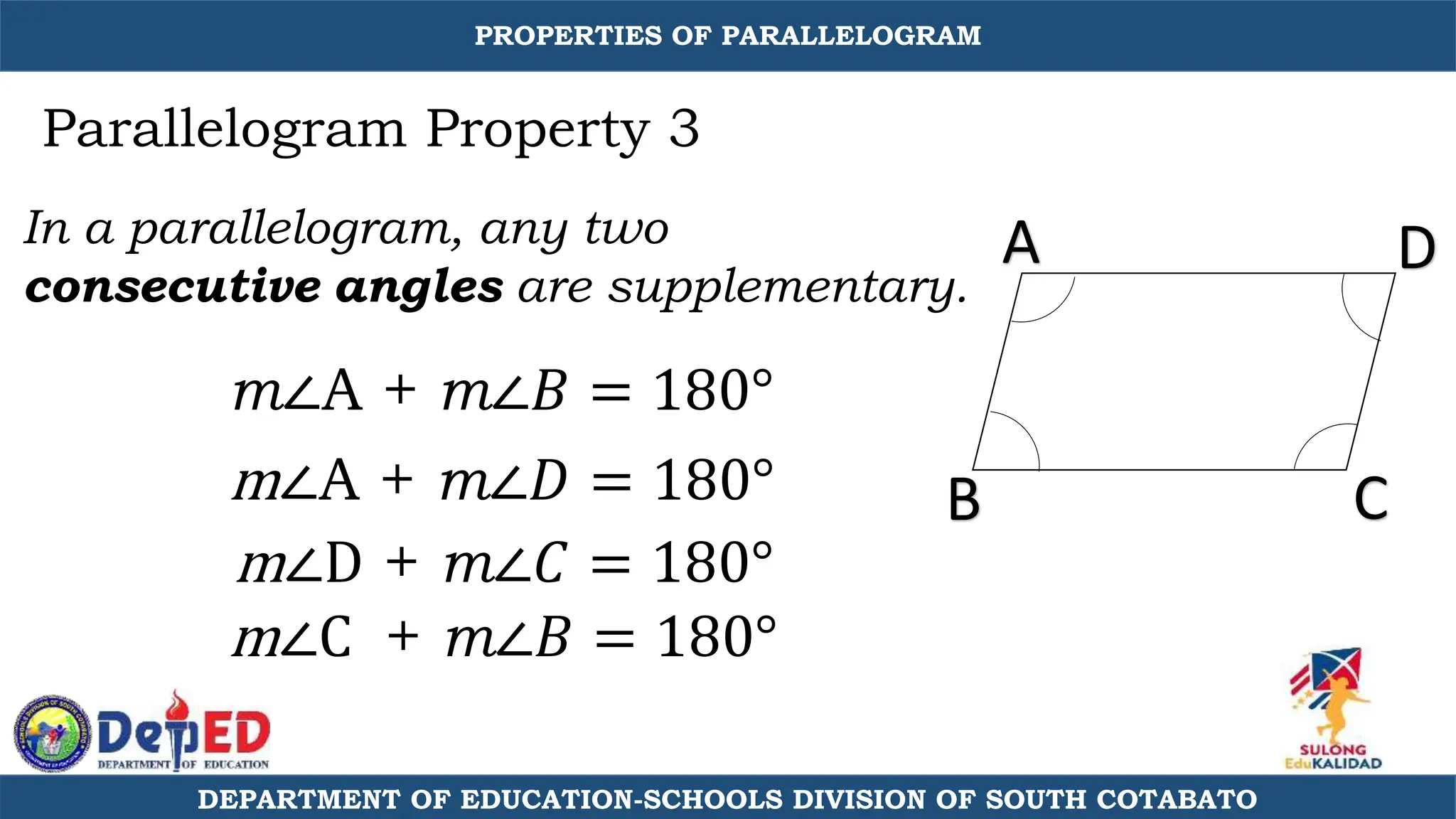 PROPERTIES OF PARALLELOGRAM .pptx