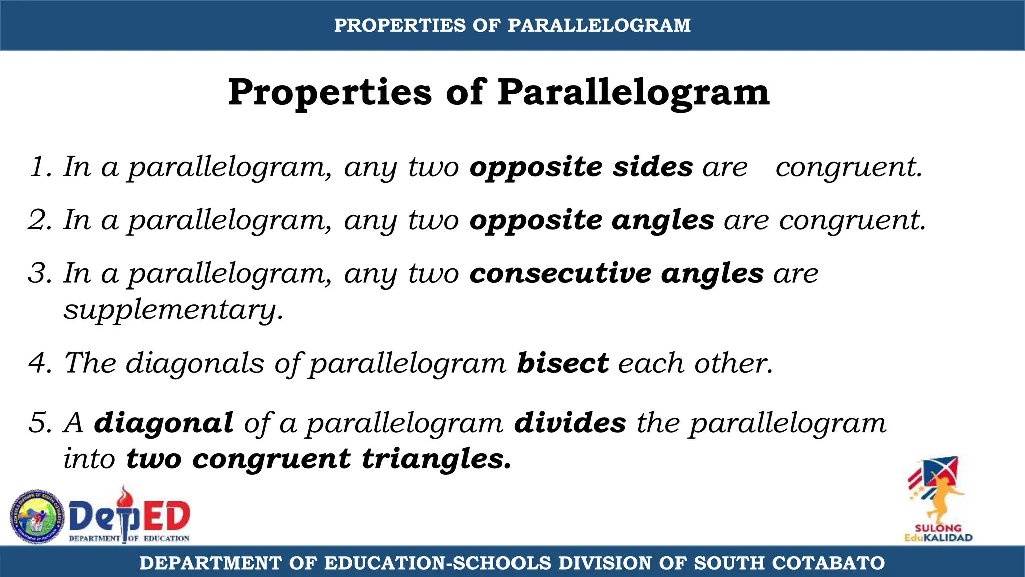 PROPERTIES OF PARALLELOGRAM .pptx