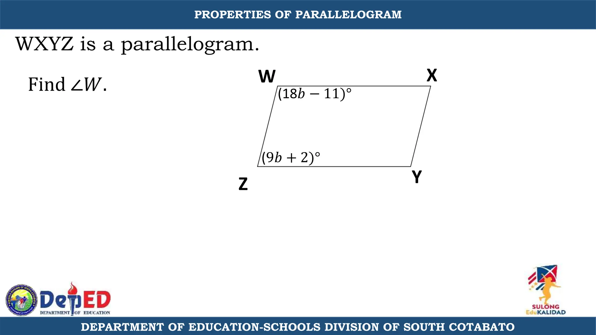 PROPERTIES OF PARALLELOGRAM .pptx
